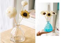 China Colored Decorative Glass Vases , Large Clear Glass Vase OEM Service for sale