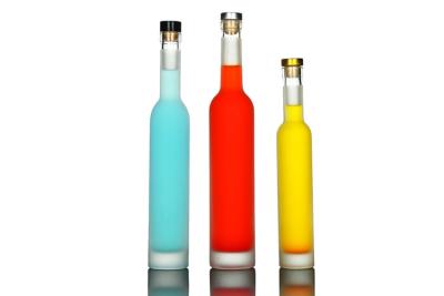 China Colored Glass Wine Bottles High White Glass Fashionable Appearance for sale
