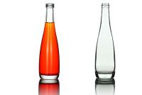 China 300ml Empty Glass Wine Bottles , Glass Beverage Bottles Unique Design for sale