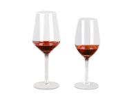 China Fancy Clear Long Stem Wine Glasses / Colored Crystal Wine Glasses for sale