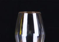 China Fancy Clear Long Stem Wine Glasses / Colored Crystal Wine Glasses for sale