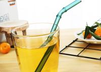 China Eco Friendly Glass Drinking Straws , Clear Decorative Glass Straws for sale