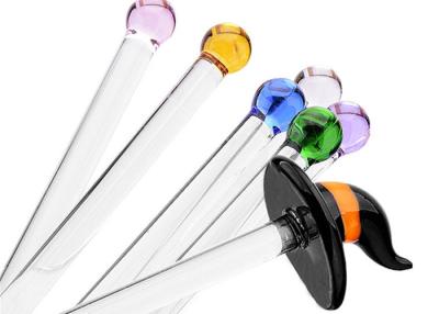 China Straight Glass Drinking Straws Borosilicate Glass Customized Service for sale