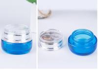 China Blue High Grade Glass Toiletry Bottles 30g 50g 40ml 100ml 120ml for sale