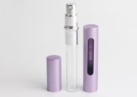 China Cylindrical Colored Glass Perfume Bottles , Mini Glass Perfume Bottles for sale