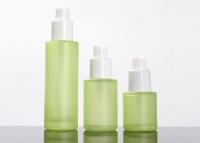 China Frosted Glass Cosmetic Bottles For Essential Oil Lotion Skin Care Cream for sale