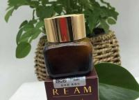 China Frosted Glass Cosmetic Jars Aluminum Lid High - End Square Amber Glass for sale