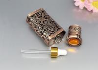China Decorative Glass Perfume Bottles 10ml Flat Shape Fashionable Appearance for sale