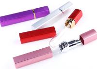 China Mini Square Cosmetic Glass Bottles , Colored Glass Toiletry Containers for sale