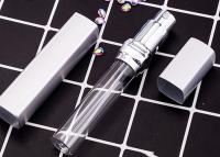 China Mini Square Cosmetic Glass Bottles , Colored Glass Toiletry Containers for sale