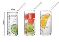 China Clear Personalized Glass Cup , Custom Glass Mugs For Juice Milk Coffee for sale