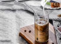 China Clear Personalized Glass Cup , Custom Glass Mugs For Juice Milk Coffee for sale