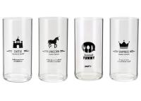 China High Borosilicate Personalized Glass Cup , Etched Glass Coffee Mugs for sale