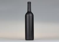 China Black Frosted Wine Bottles Fashionable Appearance OEM ODM Service for sale