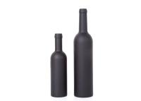 China Black Frosted Wine Bottles Fashionable Appearance OEM ODM Service for sale