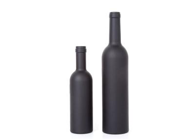 China Black Frosted Wine Bottles Fashionable Appearance OEM ODM Service for sale