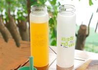 China 450ML Glass Travel Water Bottle Leak Proof Cap SGS Certification for sale