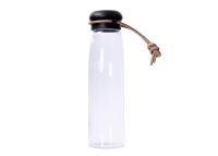 China 600ml Glass Water Drinking Bottles / Eco Friendly Glass Water Bottles for sale