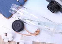 China 600ml Glass Water Drinking Bottles / Eco Friendly Glass Water Bottles for sale