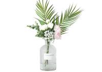 China Transparent Round Glass Vase Elegant Feature Customized Service for sale