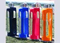China Portable Unbreakable Glass Water Bottle High Borosilicate Glass Eco Friendly for sale