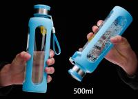 China Portable Unbreakable Glass Water Bottle High Borosilicate Glass Eco Friendly for sale