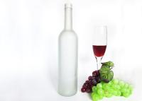 China 750ml Empty Glass Bottles Frosted Transparent Color Elegant Feature for sale