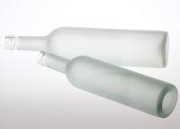 China 750ml Empty Glass Bottles Frosted Transparent Color Elegant Feature for sale