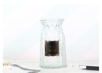 China Europe Style Decorative Glass Vases , Colored Wedding Glass Vases for sale