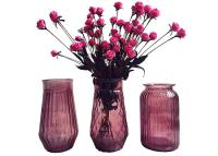 China Modern Decorative Glass Vases / Large Decorative Clear Glass Vases for sale