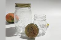 China Transparent Round Large Sealable Glass Jars 170ml 300ml 500ml 1000ml for sale