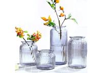 China Wedding Decorative Glass Vases / Glass Flower Vases Elegant Feature for sale