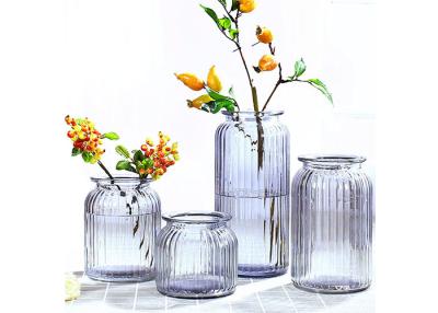 China Wedding Decorative Glass Vases / Glass Flower Vases Elegant Feature for sale