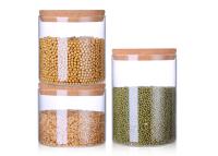 China 2L 2.5L 3.5L Blown Wide Mouth Glass Jars , Ball Wide Mouth Canning Jars for sale