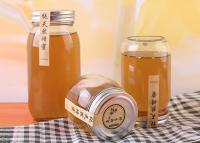 China Recycled Ball Honey Jam Glass Jars Aluminum Lid Breathable Seal Customized Size for sale