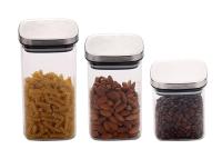 China 600ml 1000ml 1400ml Glass Canning Jars / Hermetic Glass Storage Jars for sale
