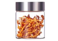 China Portable Small Sealable Glass Jars With Lids 180ml 330ml 500ml Cylindrical Shape for sale