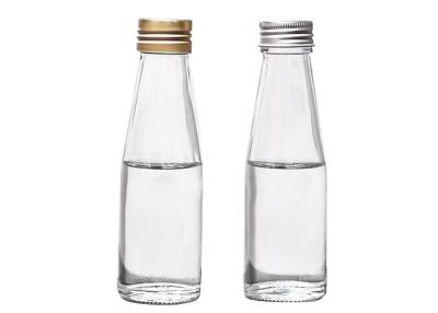 China Custom Small Glass Juice Bottles / 4 Oz Glass Bottles High White Glass for sale