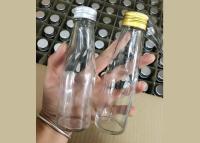China Custom Small Glass Juice Bottles / 4 Oz Glass Bottles High White Glass for sale