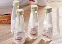 China Custom Small Glass Juice Bottles / 4 Oz Glass Bottles High White Glass for sale