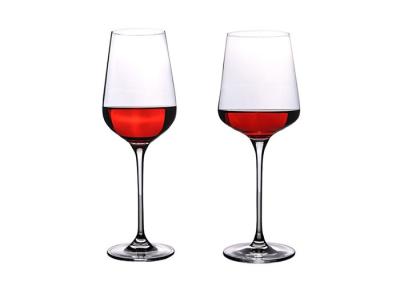 China Personalized Clear Long Stem Wine Glasses / Crystal Red Wine Glasses for sale