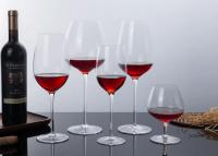 China Personalized Clear Long Stem Wine Glasses / Crystal Red Wine Glasses for sale