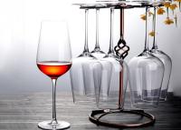 China Personalized Clear Long Stem Wine Glasses / Crystal Red Wine Glasses for sale