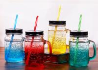 China 480ml Juice Empty Glass Containers Screw Metal Lid Eco - Friendly for sale