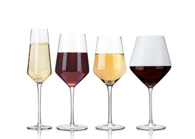 China Small Long Stem Wine Glasses 230ml-700ml Crystal Glass Eco Friendly Feature for sale