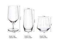 China Small Long Stem Wine Glasses 230ml-700ml Crystal Glass Eco Friendly Feature for sale