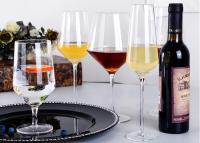 China Small Long Stem Wine Glasses 230ml-700ml Crystal Glass Eco Friendly Feature for sale