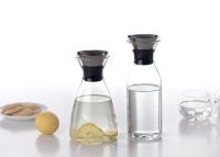China Heat Resistant Pyrex Clear Glass Water Pitcher , Glass Fruit Infusion Pitcher for sale