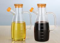 China High Borosilicate Glass Olive Oil Bottle , Olive Oil Bottle Holder for sale