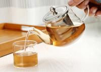 China Handblown Heat Resistant Glass Teapot / Glass Loose Leaf Teapot for sale